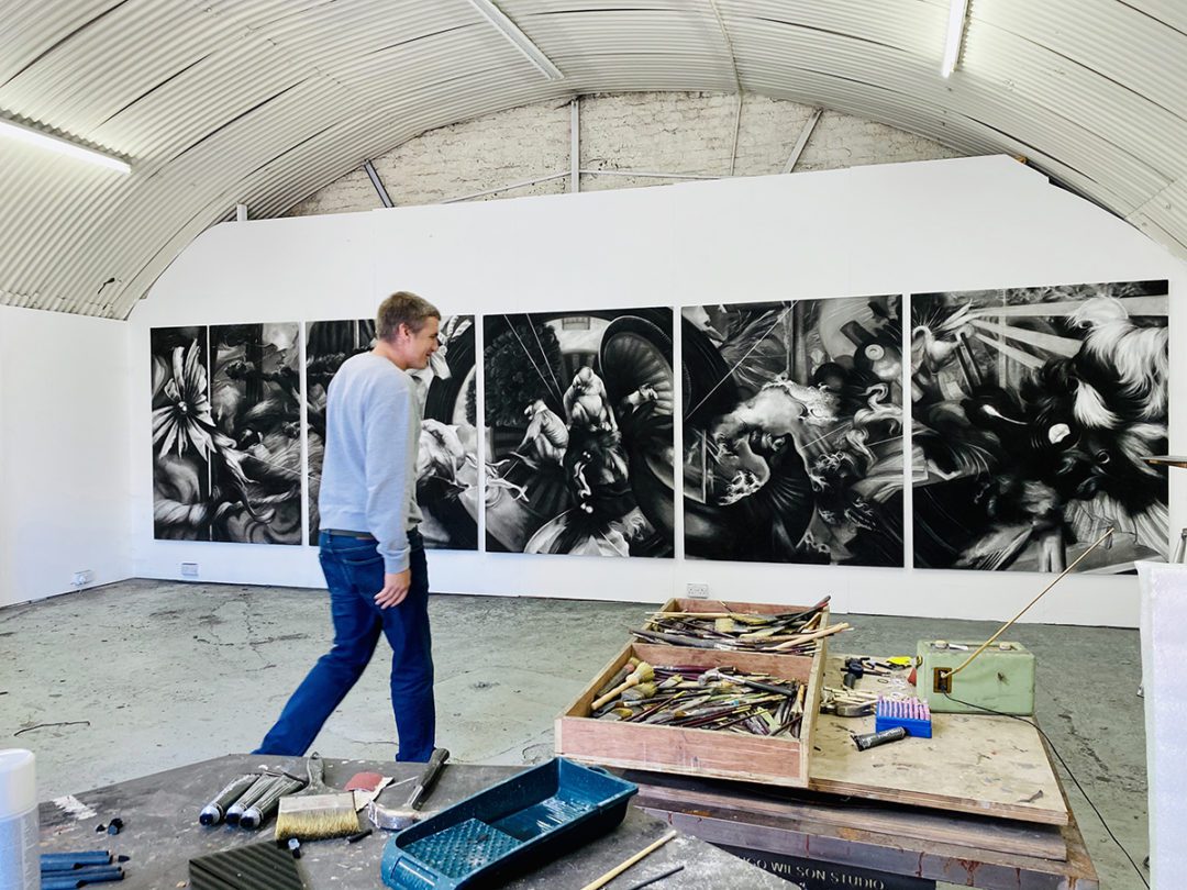 British artist Hugo Wilson on creating art from chaos - Lux Magazine